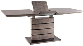 Casarredo Jídelní stůl rozkládací LEONARDO 140x80 beton/černá