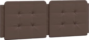 Rám postele bez matrace Zadar hnědá 120 x 200 cm umělá kůže 3208854
