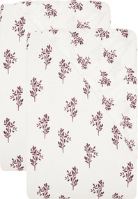 Livarno® Sada žerzejových napínacích prostěradel, 90-100 x 200 cm, 2dílná, větve