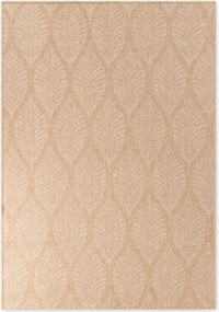 NORTHRUGS, Kusový koberec Duet Liora 106247 Beige/White - na ven i na doma, 200x290, béžová, chodba / předsíň
