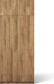 ADRK Furniture Bregma II s nástavcem Skříň s otočnými dveřmi ADRK-W-BREG-100-AG