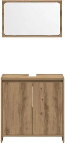 3dílná koupelnová sestava dub artisan kompozitní dřevo 3328566