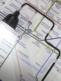 Stojací lampa london černá MUZZA