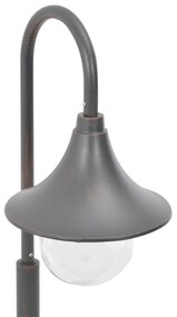 Zahradní sloupová lampa E27 120 cm hliník bronzová,  44211