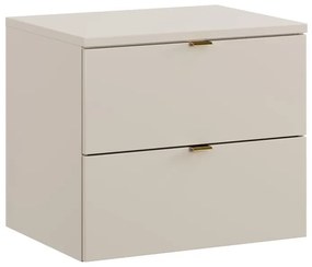Závěsná skříňka pod umyvadlo Dalia Cashmere s deskou 60 cm kašmírová
