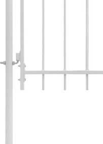 Zahradní brána Woerden ocel 1x1,25 m Bílá 143064