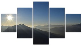 Obraz - Nad vrcholky hor (125x70 cm)