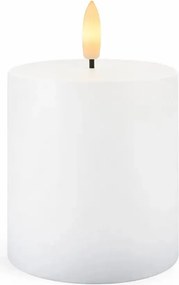 LED dobíjecí svíčka Sille, bílá, Ø 7,5 × 10 cm, vosková