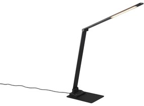 Černá LED stmívatelná stolní lampa (výška 72 cm) Travis – Trio