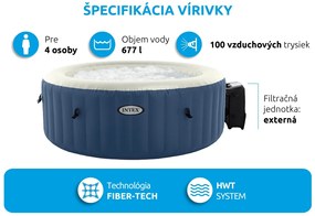Intex | Vířivý bazén Pure Spa - Bubble HWS, modrý | 11400275