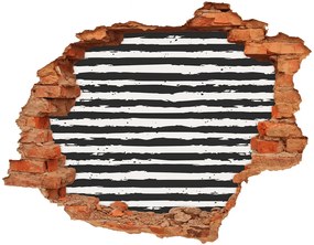 Wallmuralia Fototapeta díra na zeď Černobílé pásky 90x70 cm