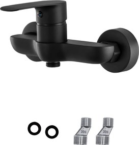 Gamma Pico, nástěnná sprchová baterie 150mm, černá matná, GMA-BPON-BK