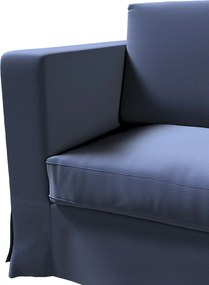 Potah na pohovku IKEA  Karlanda 3-místná nerozkládací, dlouhý barva tmavě modrá látka sametová