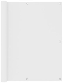 Balkónová zástěna bílá 120 x 400 cm oxfordská látka - Default Title