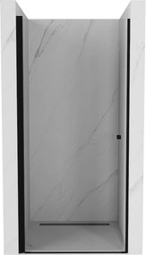 Mexen Pretoria, 1-křídlé sprchové dveře do otvoru 100 cm, 6 mm čiré sklo, černý profil, 852-100-000-70-00