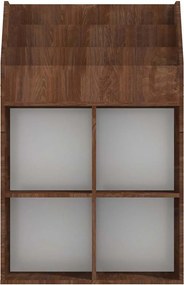 Dětský regál na časopisy hnědý dub 71 x 30 x 114 cm kompozit 339535