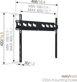 Vogel's fixní TV držák MA 3000 Černá