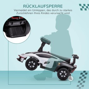 AIYAPLAY autíčko pro děti s úložným prostorem, klaksonem a zvukem motoru bílá