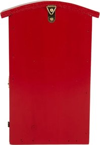 Červená budka pro ptáčky ve tvaru poštovní schránky Royal Post – 14x11x21 cm