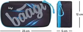 BAAGL Penál etue Skate Bluelight / 23×12x5 cm