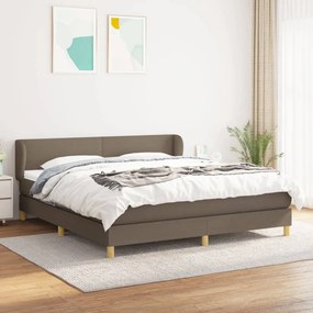 Box spring postel s matrací taupe 180x200 cm textil 3126665