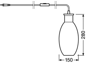 Ledvance - Stolní lampa GRAPE 1xE27/40W/230V