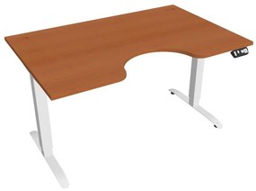 Hobis Motion Elektr. nastavitelný stůl 140x90 s pamětí - HOBIS ERGO MOTION MSE 2M 1400 Dekor stolové desky: třešeň, Barva kovové podnože: bílá