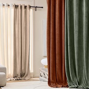 Krémový závěs z materiálu bouclé 140x260 cm Winona – douceur d'intérieur