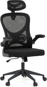 Ergonomická kancelářská židle ALEXANDRE - černá síťovina