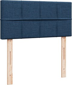 Box spring postel s matrací modrá 90x200 cm textil 3286957