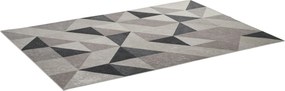 HOMCOM Moderní Sametový Geometrický Koberec do Obývacího Pokoje 230x160 cm s Protiskluzovou Bází pro ložnici, kancelář a studovnu | Aosom