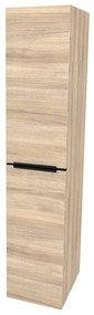 Mereo Mereo, Mailo, koupelnová skříňka vysoká 170 cm, černé madlo, Multidecor, CN594LPBBLE1
