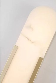 Searchlight 11139GO Nástěnné LED svítidlo OPALINE MARBLE IP44, ZLATÉ 50cm