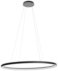 Redo group Redo Nobu, oválné černé závěsné svítidlo LED 120W 3000/4000K, 120x75cm, tříkrokové stmívání
