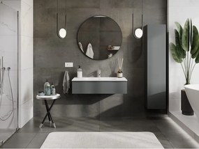 Mexen Orio, koupelnová skříňka 100 cm s umyvadlem Vela, 1 zásuvka, grafitová matná/bílá matná, 91A10-10023-1-BF66-W23M01