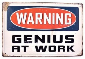 Cedule Warning Genius At Work