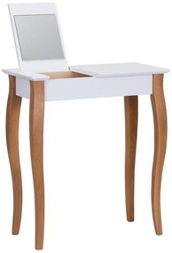 Bílý toaletní stolek se zrcadlem Ragaba Dressing Table, délka 65 cm
