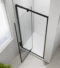 Polysan Polysan, EASY BLACK otočné sprchové dveře 760-900mm, čiré sklo, EL1615B