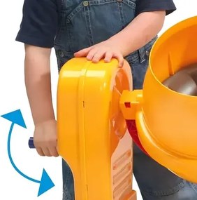WADER Dětská míchačka Construct žlutá / s přilbou a zednickým nářadím