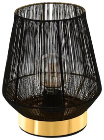 Stolní lampa Escandidos, černá/zlatá