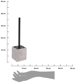 WC kartáč Estiarte, šedá/s černými prvky