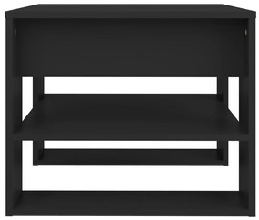 Konferenční stolek černý 55,5 x 55 x 45 cm kompozitní dřevo - Default Title