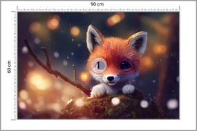 Fototapeta Red Fox Cub In The Snow Hladký vinyl 360x240