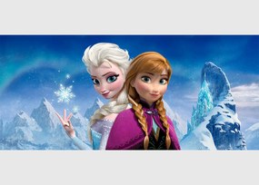 Dětská vliesová fototapeta na zed' Ledové království Elsa a Anna, Disney | 202 x 90 cm | DFTDNH 5370