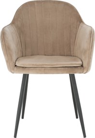 Designové křeslo, šedohnědá Taupe Velvet látka, ZIRKON
