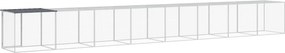 Klec pro kuřata se střechou antracitová 803 x 98 x 90 cm ocel 3189042