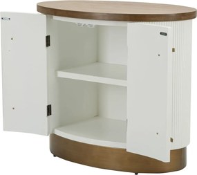 Komoda Tolosa 79 cm bílá/jasan