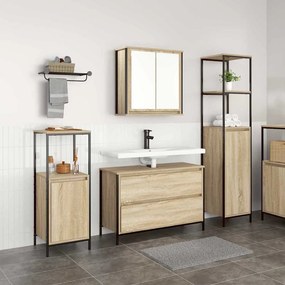 Sada koupelnového nábytku 3 ks Sonoma dub 90 x 34,5 x 60 cm 3328360