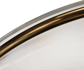 Závěsné křeslo se stojanem, zlatá/černá/transparentní, BUBBLE TYP 3