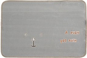 Béžová koupelnová předložka s medvídkem Bear - 58*38*1 cm